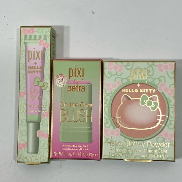 Pixi | Makeup | Pixi Hello Kitty Lip Tone Blush And Glowy Powder Set ...